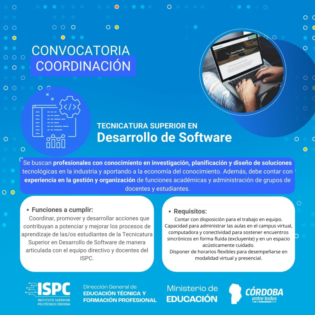 Convocatoria Coordinación de Carreras – ISPC