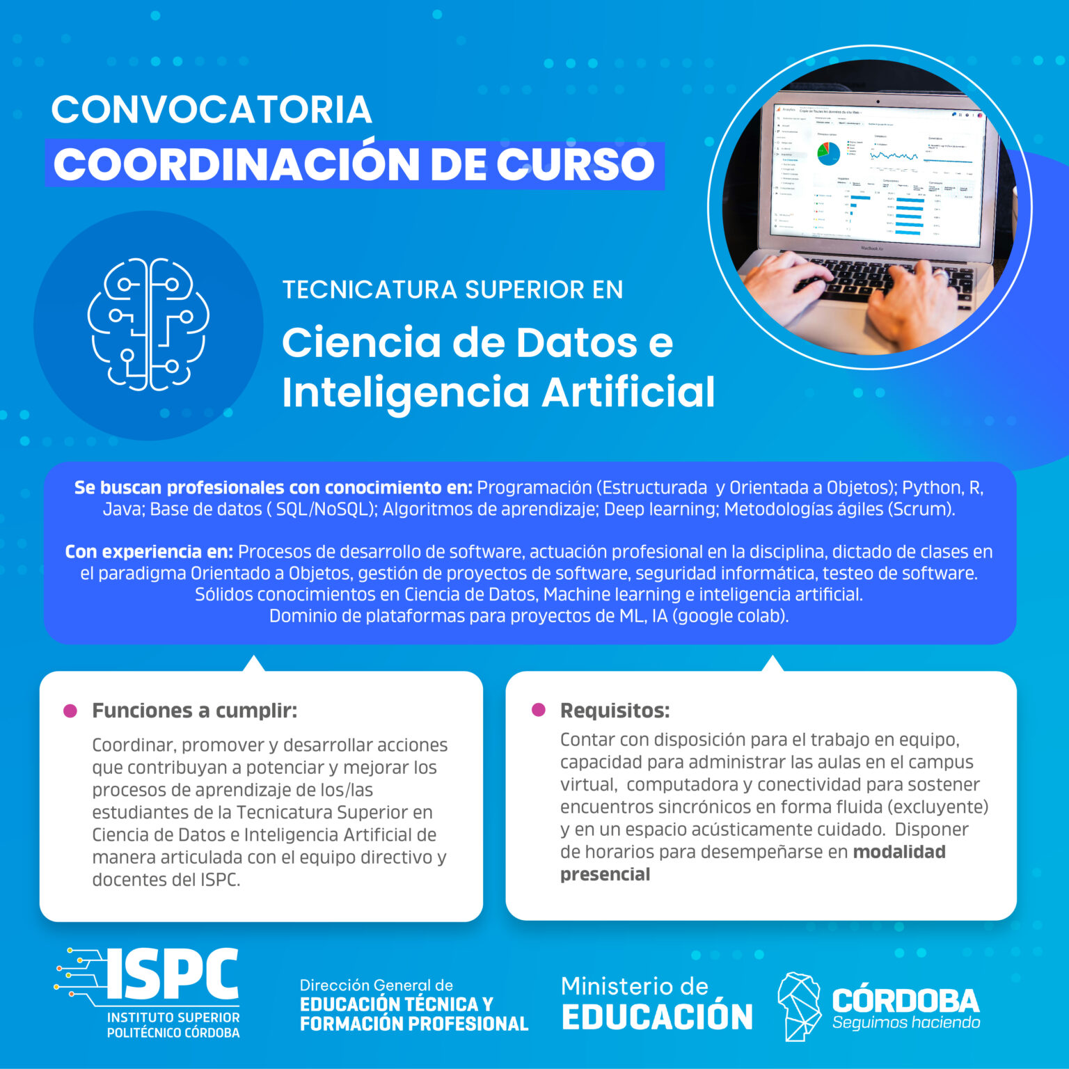 Convocatoria Coordinación de Cursos – ISPC